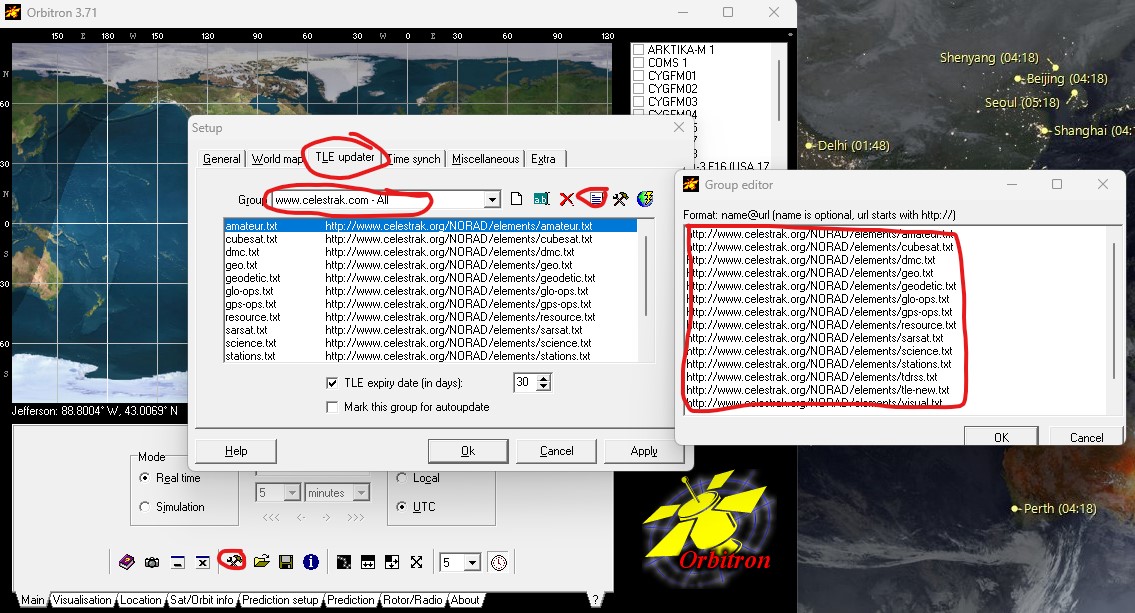 Orbitron, Gpredict, and PSTRotator with new TLE format - USRadioguy.com
