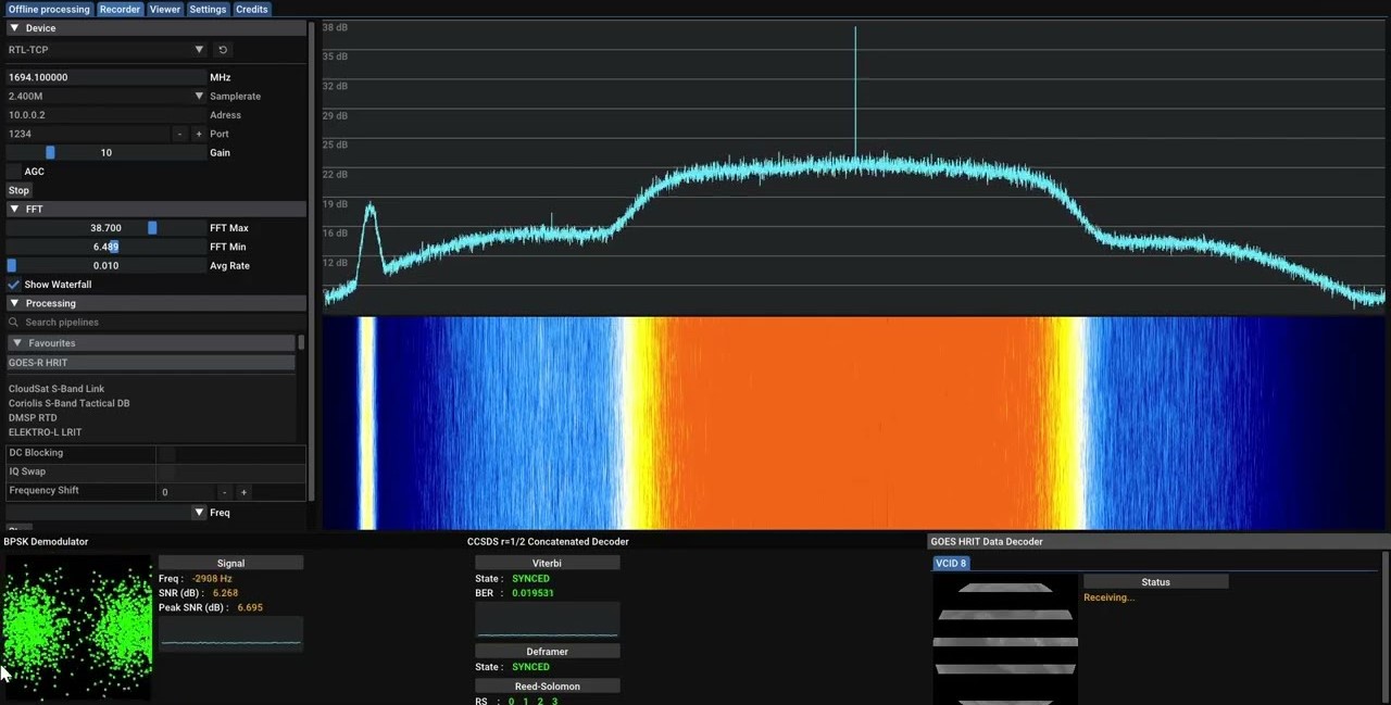 GOES receiving in Windows for SatDump - USRadioguy.com